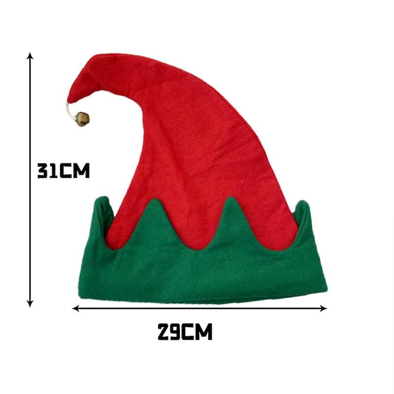 Festive Christmas Elf Hat with Bell