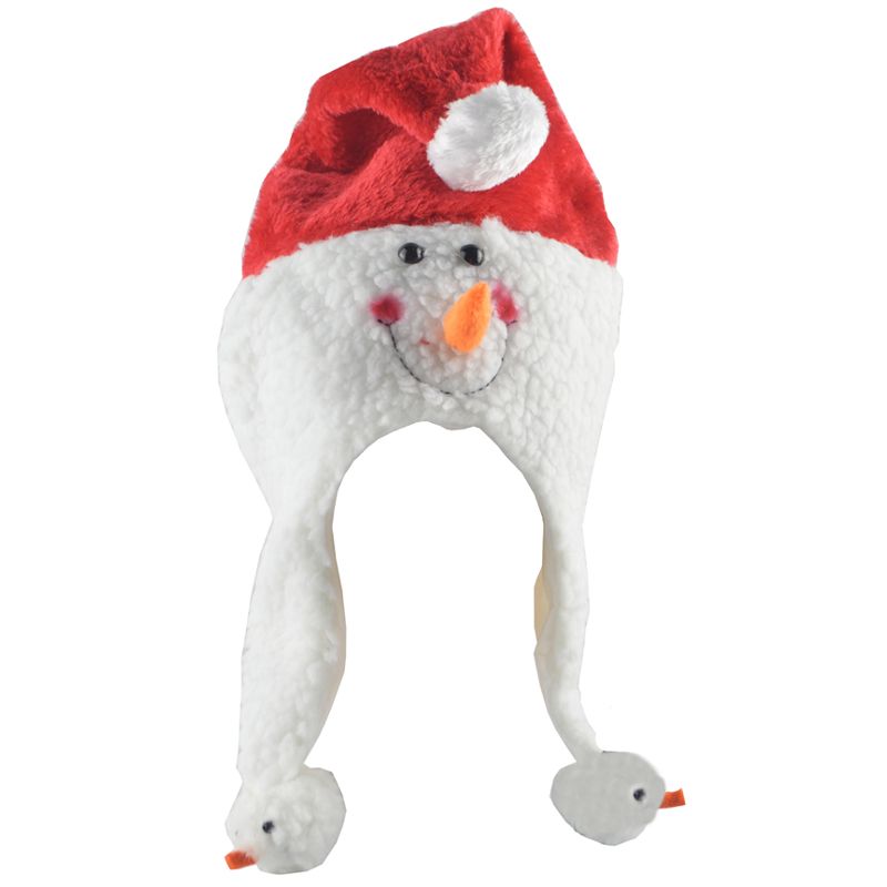 Soft Snowman Face Christmas Hat